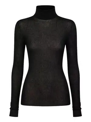 Liviana Conti Ribbed-knit Roll-neck Sweater - Black