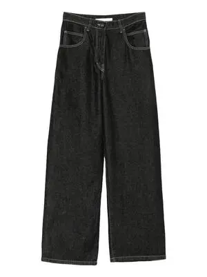 Christian Wijnants Patan Contrast-stitch Jeans - Black