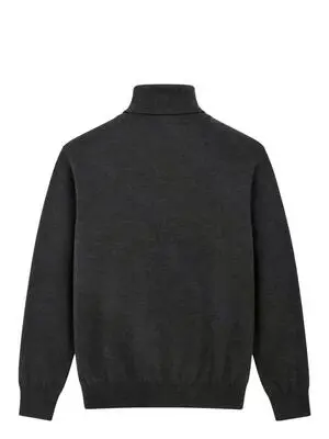 Canali Roll-neck Knitted Sweater - Grey