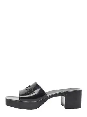 Gucci Logo Platform Sandals Black