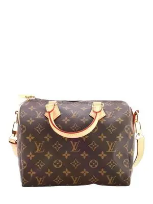 LOUIS VUITTON Speedy Bandouliere Bag Monogram Canvas 25 Satchel - Brown