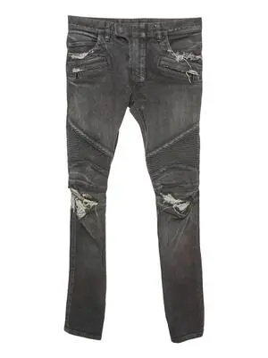 Balmain Distressed-effect Jeans - Grey