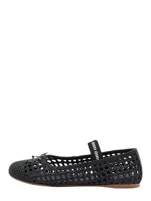 MIU MIU Leather Ballet Flats