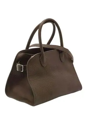 THE ROW 10 Soft Margaux Leather Tote Bag - Brown