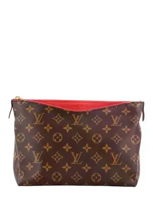 LOUIS VUITTON Pallas Beauty Case Monogram Canvas With Leather Clutch Bag - Brown