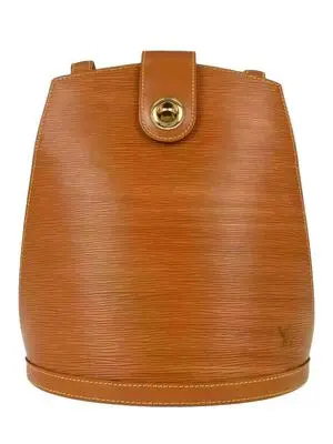 LOUIS VUITTON Epi Cluny Leather Bucket Bag - Brown
