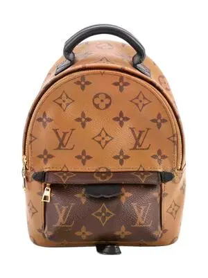 LOUIS VUITTON Palm Springs Reverse Monogram Canvas Mini Backpack Brown