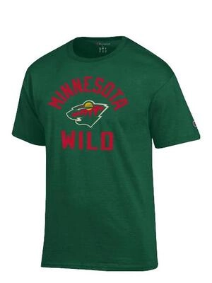 Champion Minnesota Wild Primary Logo Jersey T-shirt - Green