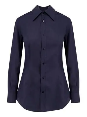 Gucci Silk Shirt Blue