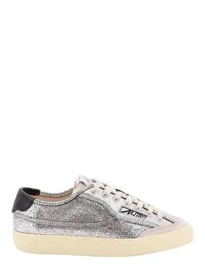AUTRY Windscape Low Silver Leather Sneakers