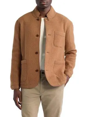 FLINT & TINDER BY HUCKBERRY Boiled Wool Chore Jacket - Camel