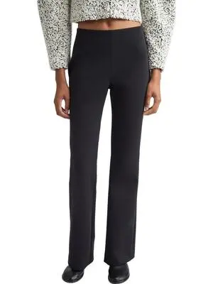 ASHLYN Cody Stretch Kick Flare Pants - Black