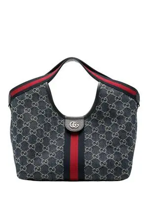 Gucci Gucci Giglio Small Tote Bag Blue