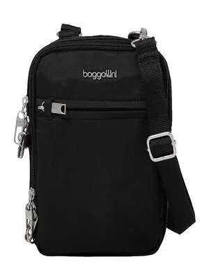 BAGGALLINI Securtex Classic Anti Theft Mini Everything Crossbody Black