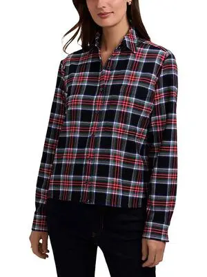 Foxcroft Jodie Cotton Plaid Shirt - Multi