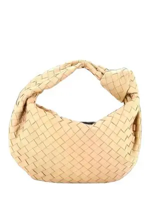 Bottega Veneta Bv Jodie Intrecciato Nappa Teen Hobo Bag - Neutrals