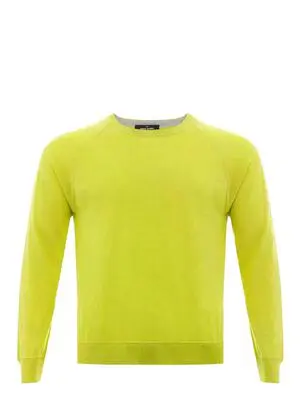 GRAN SASSO Crew Neck Raglan Sweater - Yellow