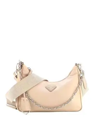 Prada Re-edition 2005 Shoulder Bag Tessuto Small Crossbody Bag Neutrals