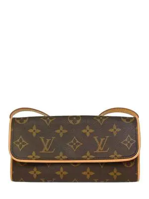 LOUIS VUITTON Monogram Pochette Twin Pm Shoulder Bag - Brown
