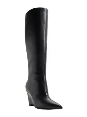 Aldo Zalya Wedge Knee High Boot - Black