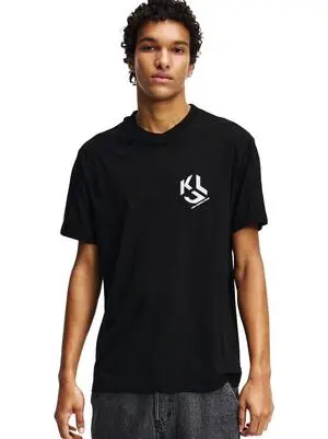 Karl Lagerfeld Monogram T-shirt - Black