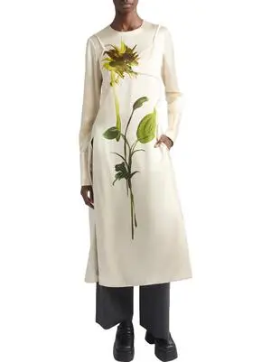 Monse Deconstructed Silk Tunic - Ivory Multi