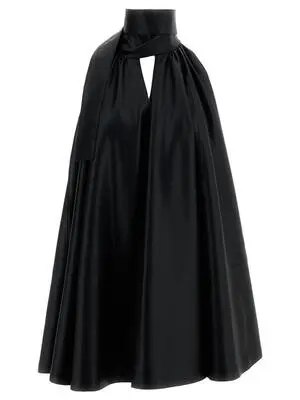 7 For All Mankind ABITO FRILL IN SIMIL-PELLE Nero
