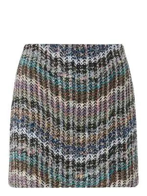 MISSONI Zigzag Knit Sequin Skirt