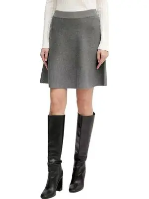 BENETTON A-line Mini Skirt - Grey