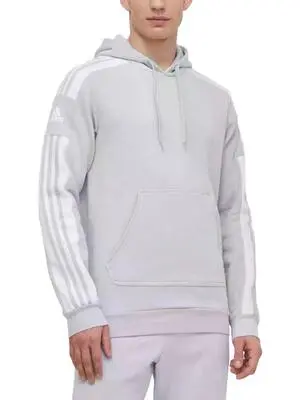 Adidas Signature Stripes-detail Hoodie - Grey
