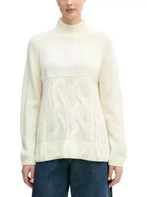 BENETTON Cable-knit Sweater - Neutrals