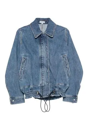 Loewe Loewe Women Drawstring Denim Jacket Multicolor