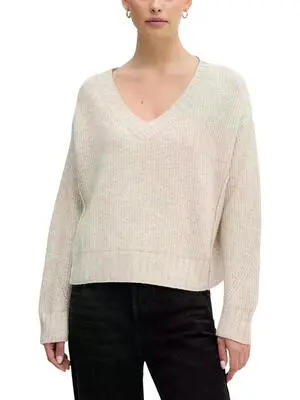BENETTON V-neck Sweater - Neutrals
