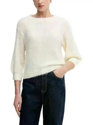 BENETTON Balloon-sleeve Sweater Neutrals
