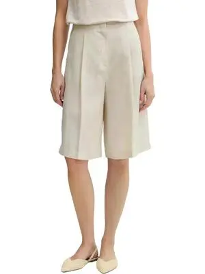 BENETTON Knee-length Tailored Shorts - Neutrals