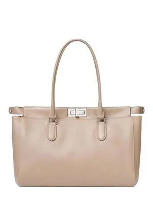 Fendi Peekaboo Tote Small Bag In Leather - Brown