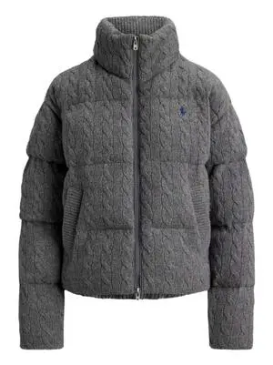 Polo Ralph Lauren Sweater Puffer-jacket 'flannel Heather - Grey