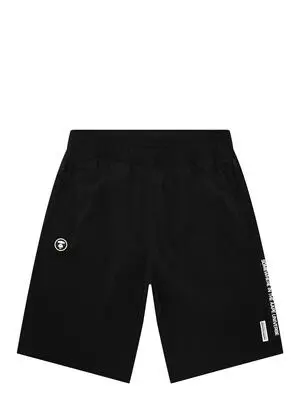 AAPE Now Moonface Logo Shorts - Black