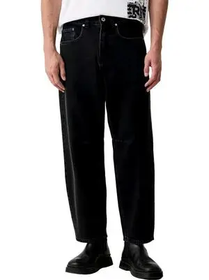 Karl Lagerfeld Logo-patch Jeans - Black