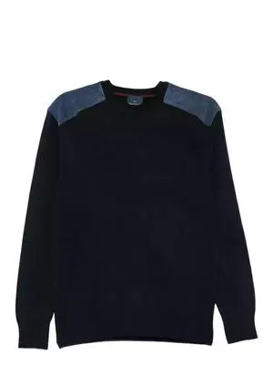 PAUL & SHARK Corduroy-panelled Sweater