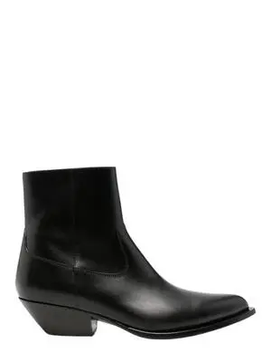 Celine Celine Men Leon Leather Ankle Boots Multicolor