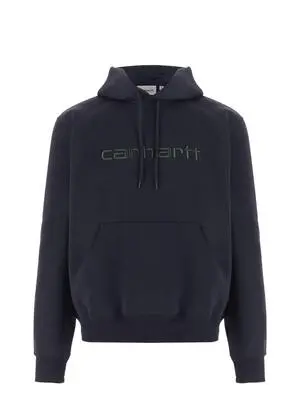 Carhartt Work In Progress Carpenter-style Hooded Sweatshirt - Darknavyda