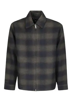 CARHARTT WORK IN PROGRESS Carhartt WIP Alton Checkered Cotton Jacket With Zip Front And Classic Collar