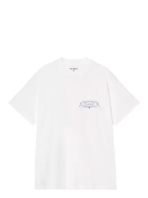 Carhartt Work In Progress Graphic-print T-shirt With Mini Chest Logo - White