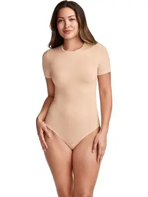 JOCKEY Supersoft Modal Short Sleeve Bodysuit - Barely Peach
