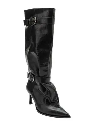 PROLOGUE SHOES Marcella Stiletto Knee High Boot