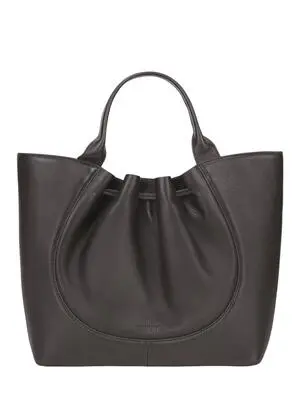 BEHNO Katrina Leather Satchel - Cacao