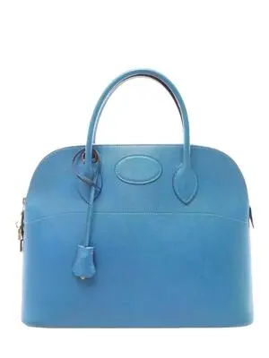 Hermès 1999 Courchevel Bolide 35 Satchel - Blue