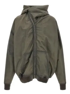 Rick Owens 'mountain Hun' Jacket Gray