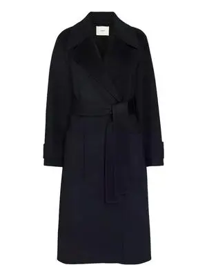 JOSEPH Belt Coat - Blue